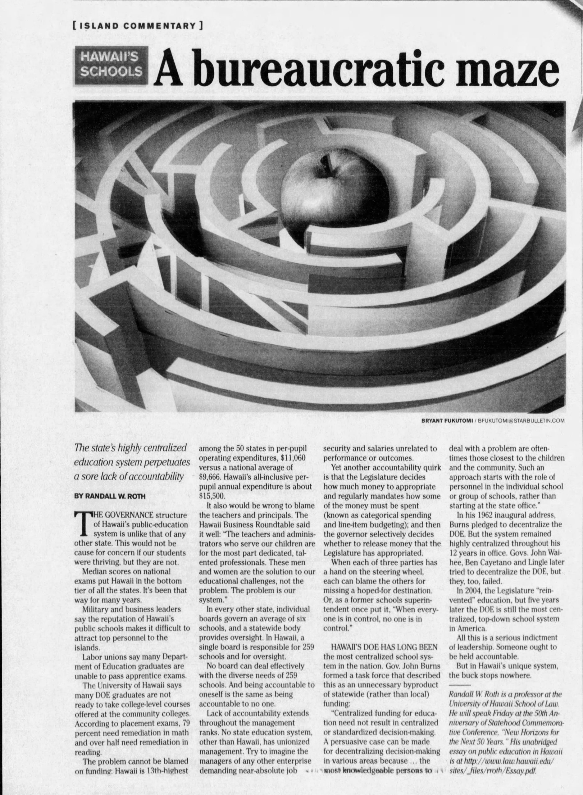 Education - Randall Roth